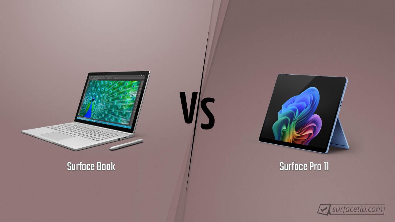 Surface Book vs. Surface Pro 11 - Detailed Specs Comparison