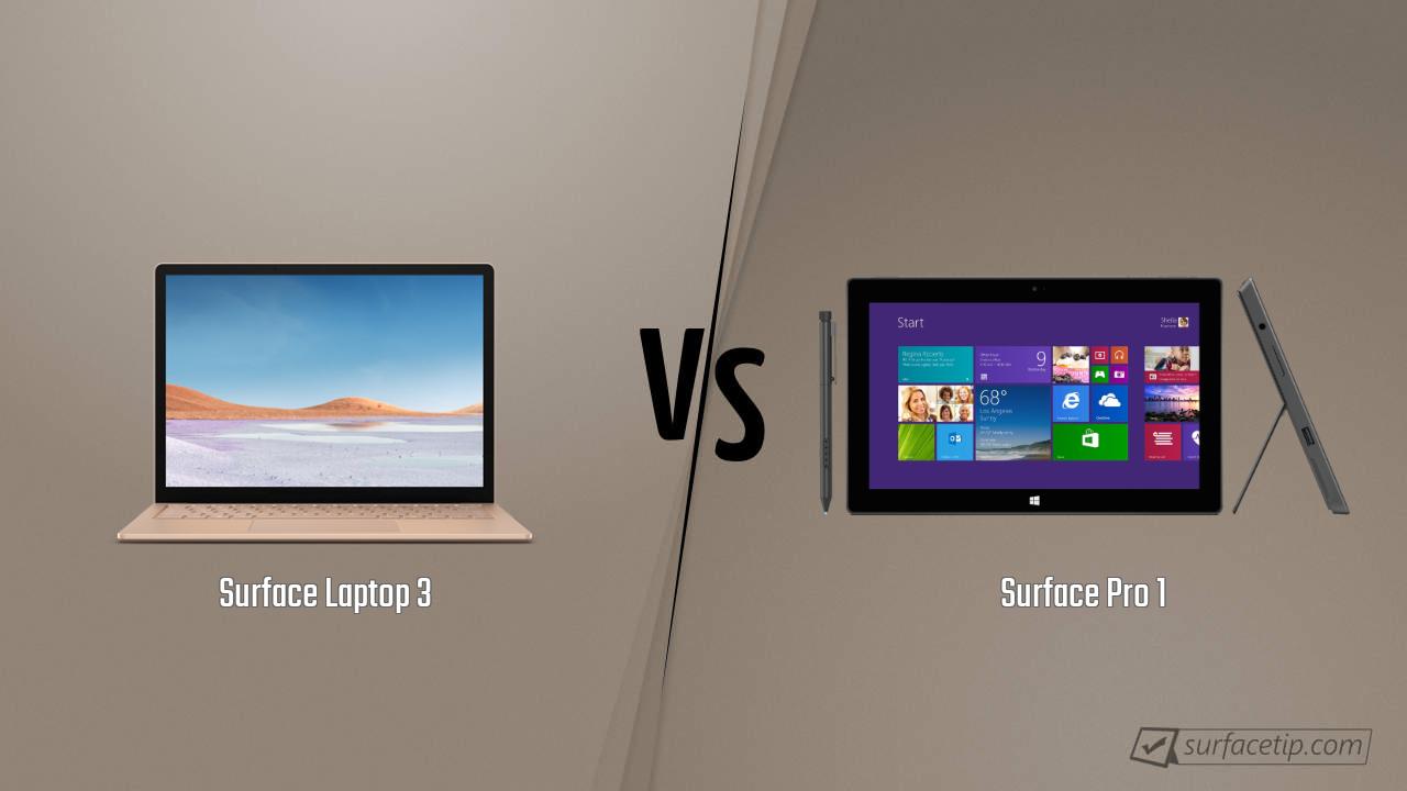 Surface Laptop 3 vs. Surface Pro 1 - Detailed Specs Comparison