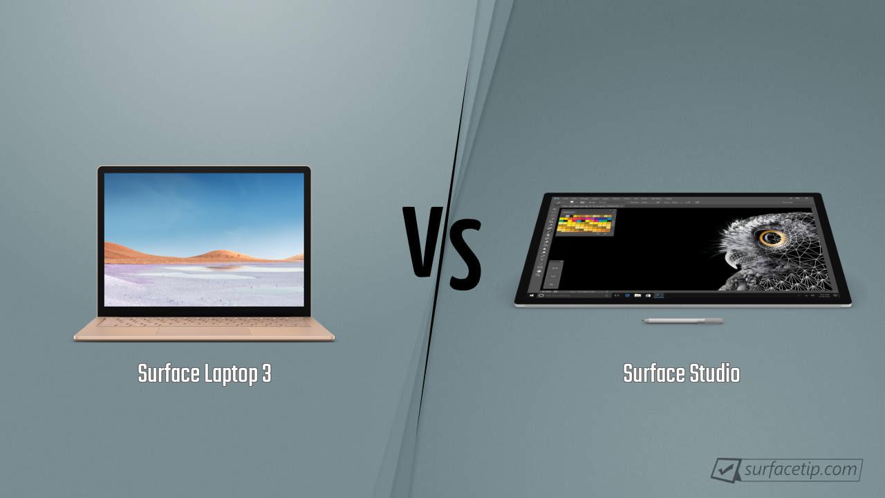 Surface Laptop 3 vs. Surface Studio - Detailed Specs Comparison