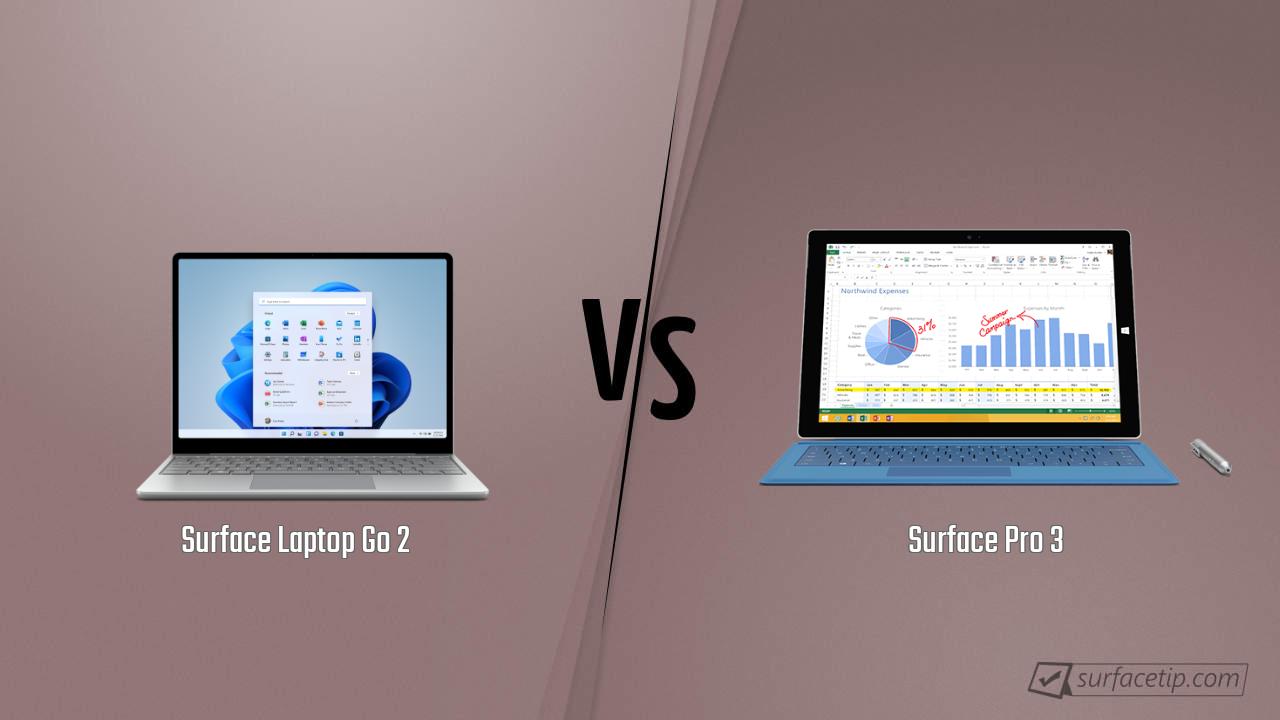 Surface Laptop Go 2 vs. Surface Pro 3 - Detailed Specs Comparison