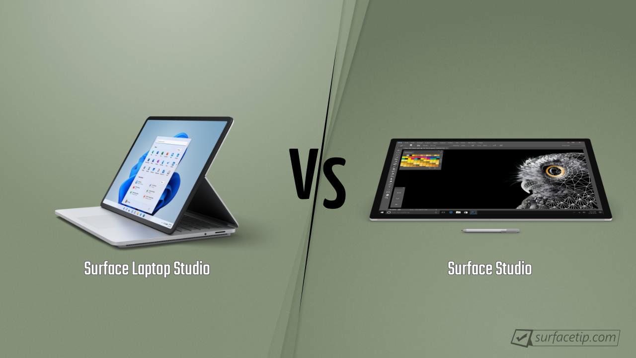 Surface Laptop Studio vs. Surface Studio - Detailed Specs Comparison