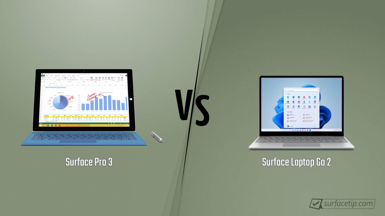 Surface Pro 3 vs. Surface Laptop Go 2 - Detailed Specs Comparison