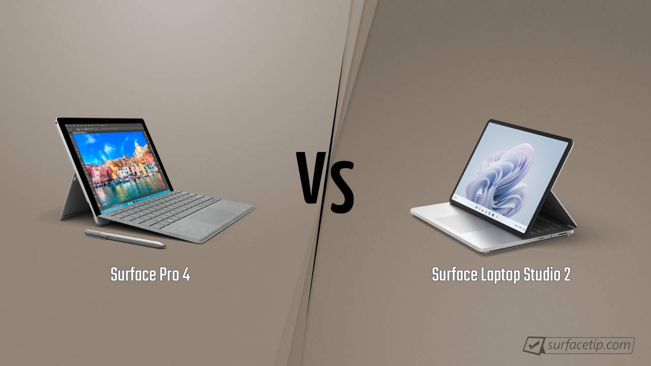 Surface Pro 4 vs. Surface Laptop Studio 2 - Detailed Specs Comparison