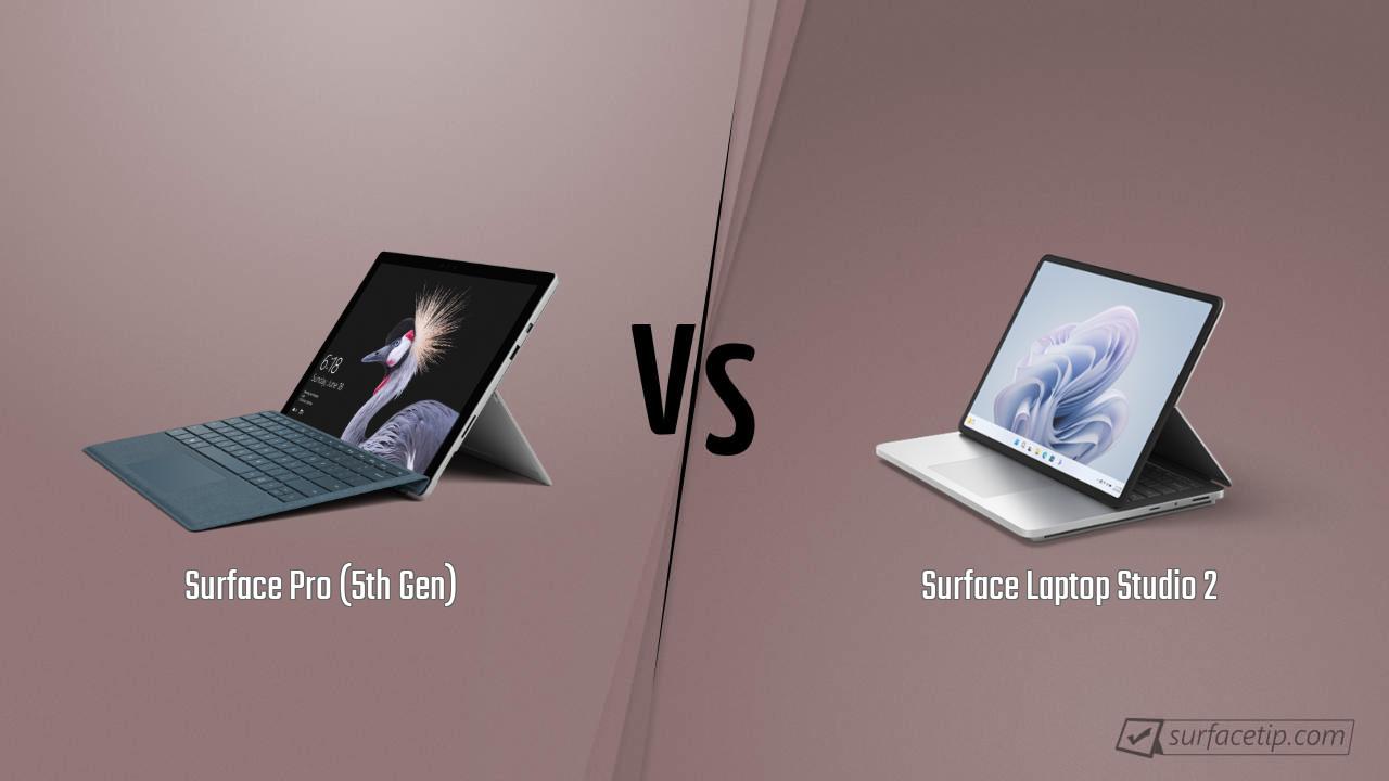 Surface Pro 5 vs. Surface Laptop Studio 2 - Detailed Specs Comparison