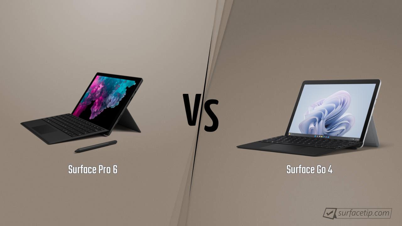 Surface Pro 6 vs. Surface Go 4 - Detailed Specs Comparison