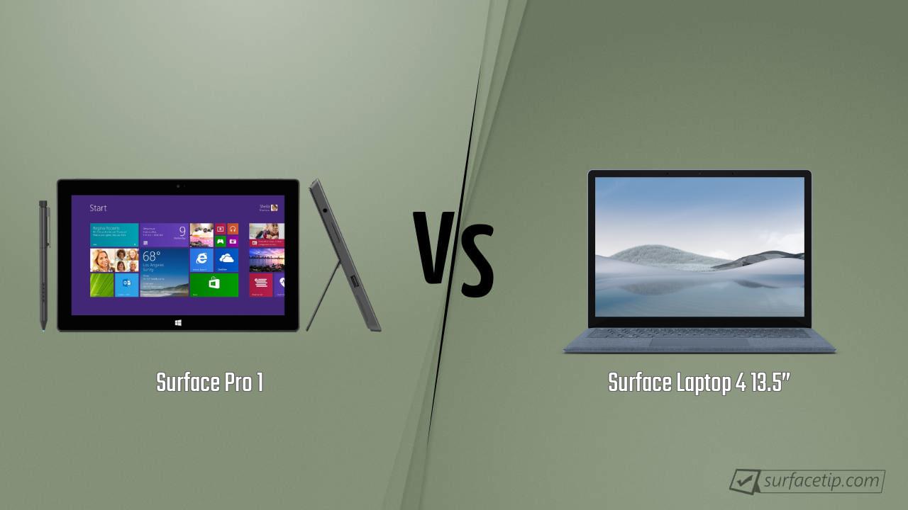 Surface Pro 1 vs. Surface Laptop 4 13.5” - Detailed Specs Comparison