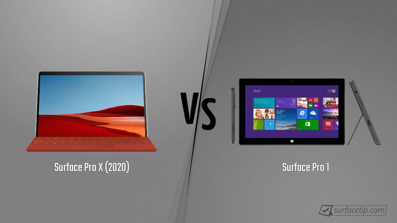 Surface Pro X (2020) vs. Surface Pro 1 - Detailed Specs Comparison
