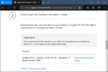 How to download the official Surface Pro 6 recovery image - SurfaceTip