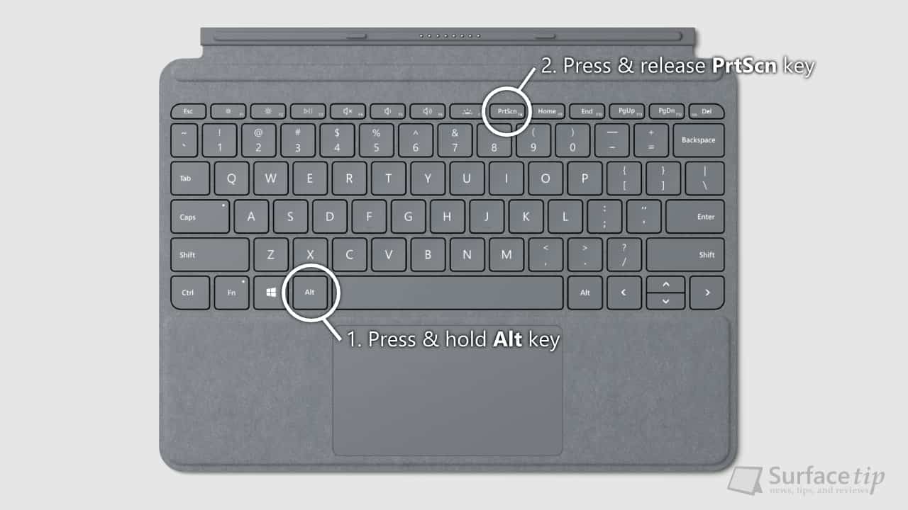 How To Screenshot On Surface Go SurfaceTip