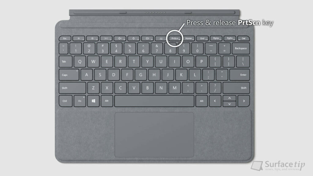 How to screenshot on Surface Go - SurfaceTip