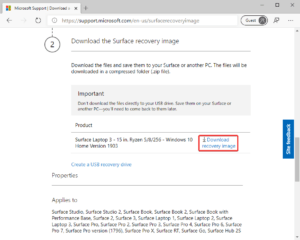How to download the official Surface Laptop 3 recovery image - SurfaceTip