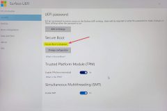 How to Get Rid of Red Bar with Unlocked Lock Icon from Surface Boot ...